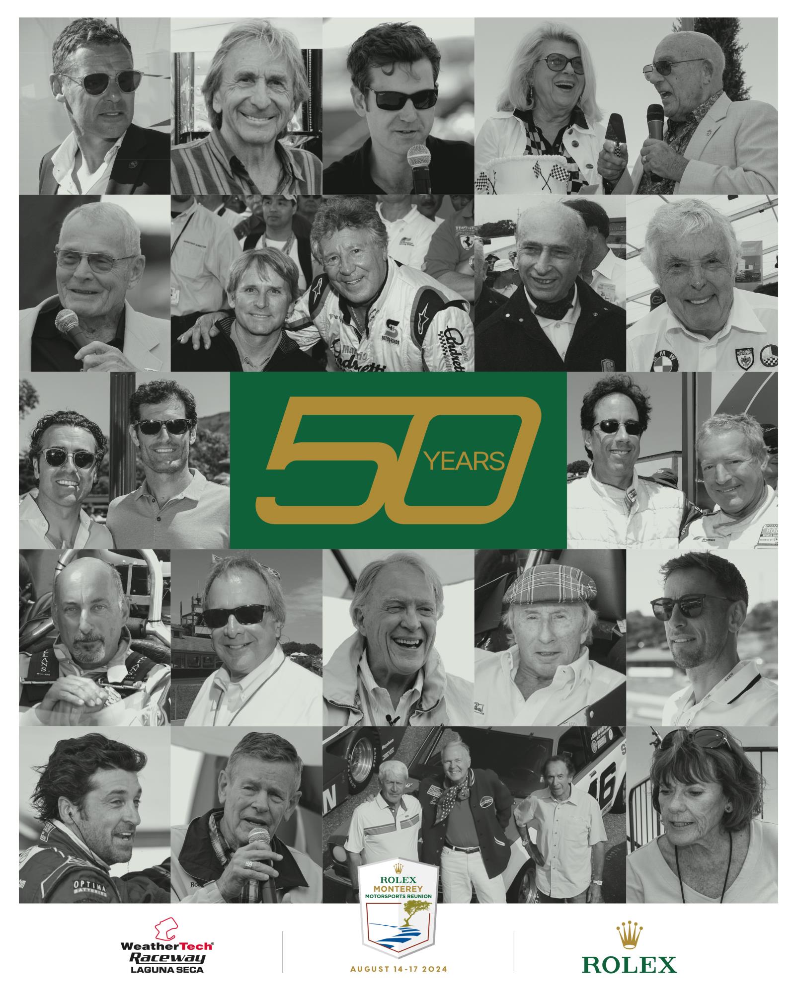 Rolex Monterey Motorsports Reunion Souvenir Program Celebrates 50 Memo ...