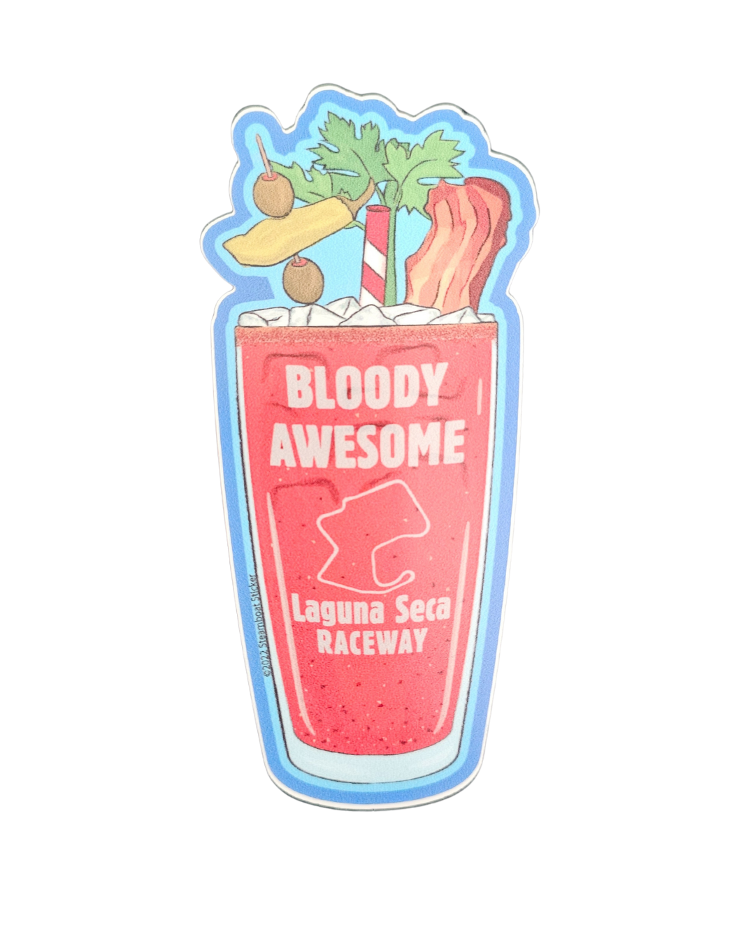 BLOODY AWESOME DECAL – WeatherTech Raceway Laguna Seca